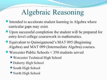 What Do You Know Abow About Algebraic Reasoning? | Attempts: 76 - Quiz