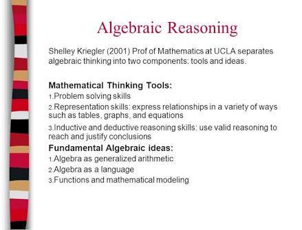 What Do You Know Abow About Algebraic Reasoning? | Attempts: 76 - Quiz